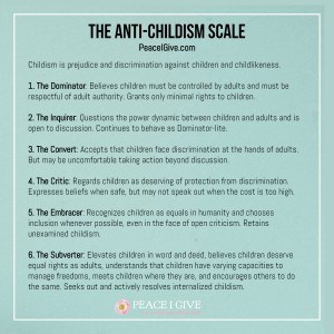 The Anti-Childism Scale – PEACE I GIVE